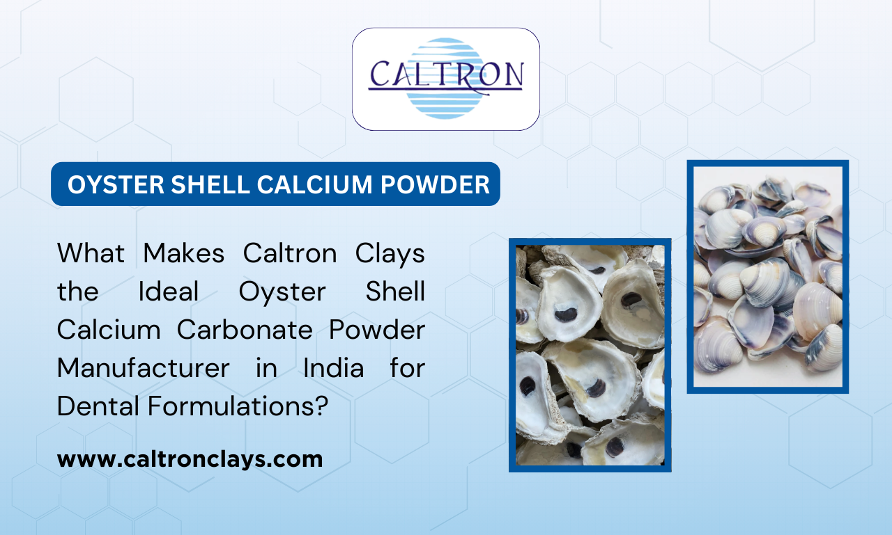 Caltron Clays Oyster Shell Calcium Carbonate Powder Manufacturer in India